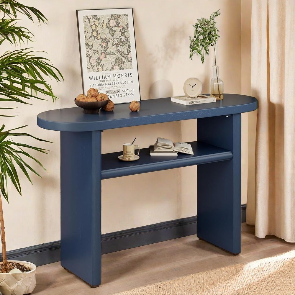Jolly Jaunts Console Table, Modern Minimalis Wood Sofa Table with ...
