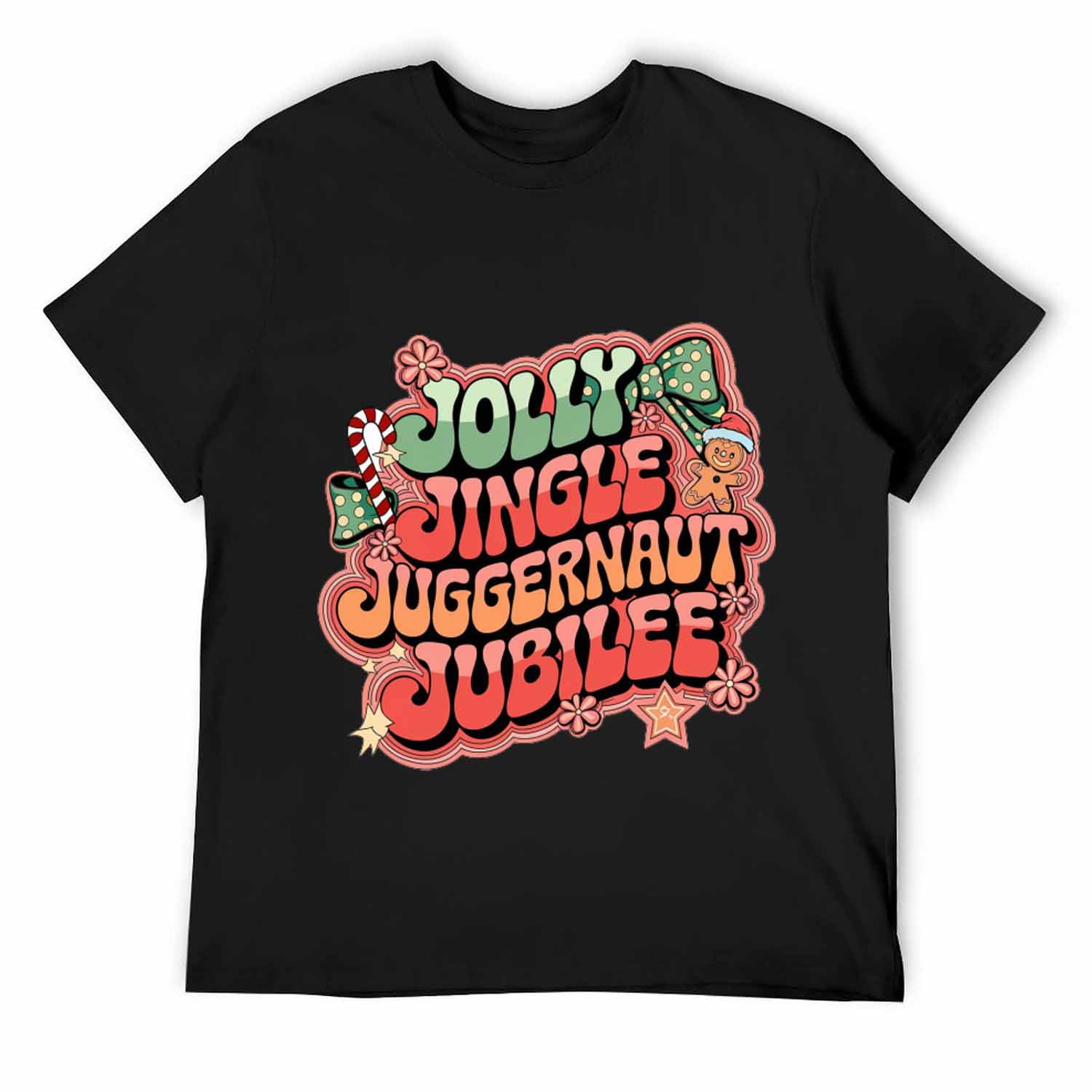 Jolly Jingle Juggernaut Jubilee Groovy Retro Teacher T-Shirt - Walmart.com