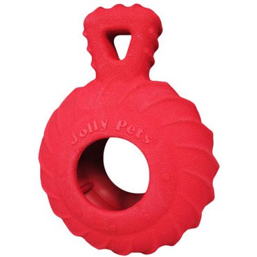 Jolly Pet Tuff Treader Durable Rubber Dog Toy, Red, 4.5" - Walmart.com