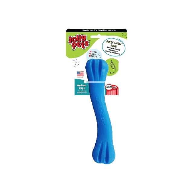 Jolly Pets Jolly Bone Dog Toy, 8", Blue - Walmart.com