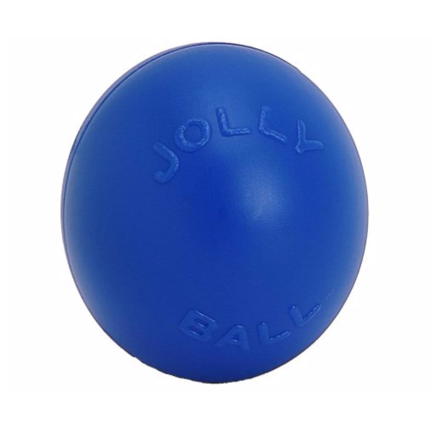 Jolly Pets Push-N-Play Ball Blue 10 inch Interactive Hard Plastic Toy ...