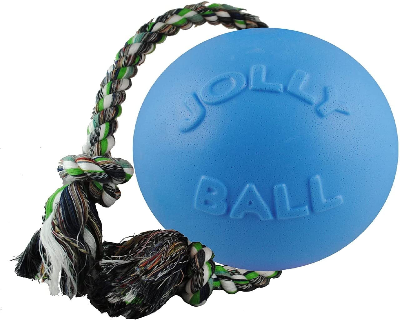 Jolly Pets Romp-n-Roll Rope DMF15 and Ball Dog Toy, 6 Inches/Medium ...