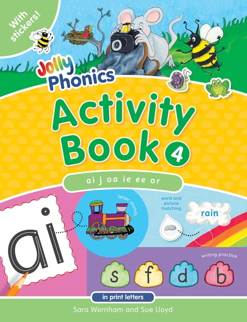 Jolly Phonics Activity Books, Set 1-7: Jolly Phonics Activity Book 4: In Print Letters (American ...