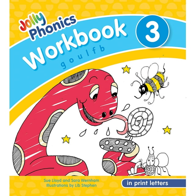 Jolly Phonics Workbooks, Set of 1-7 Jolly Phonics Workbook 3: In Print Letters (American English ...