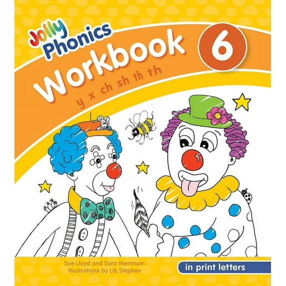 Jolly Phonics Workbooks, Set of 1-7 Jolly Phonics Workbook 6: In Print Letters (American English ...
