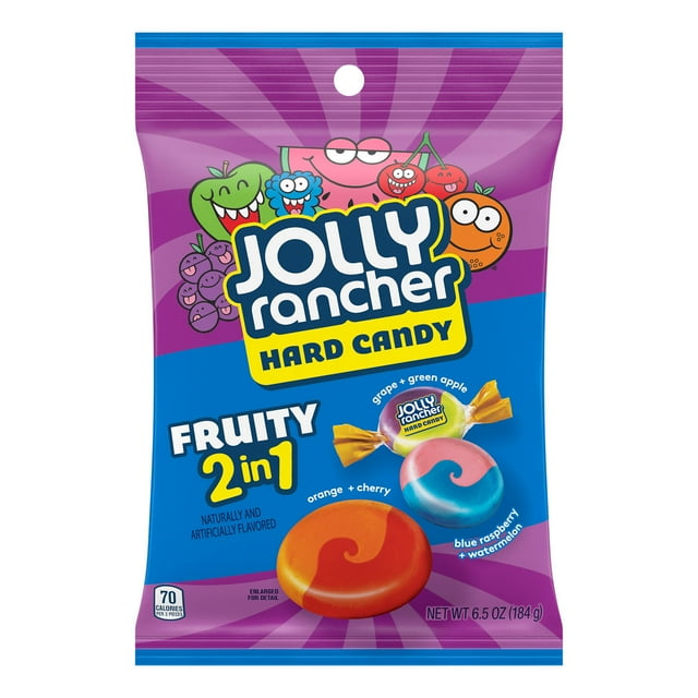 Jolly Rancher 2-in-1 Fruit Flavored Hard Candy, Bag 6.5 oz - Walmart.com