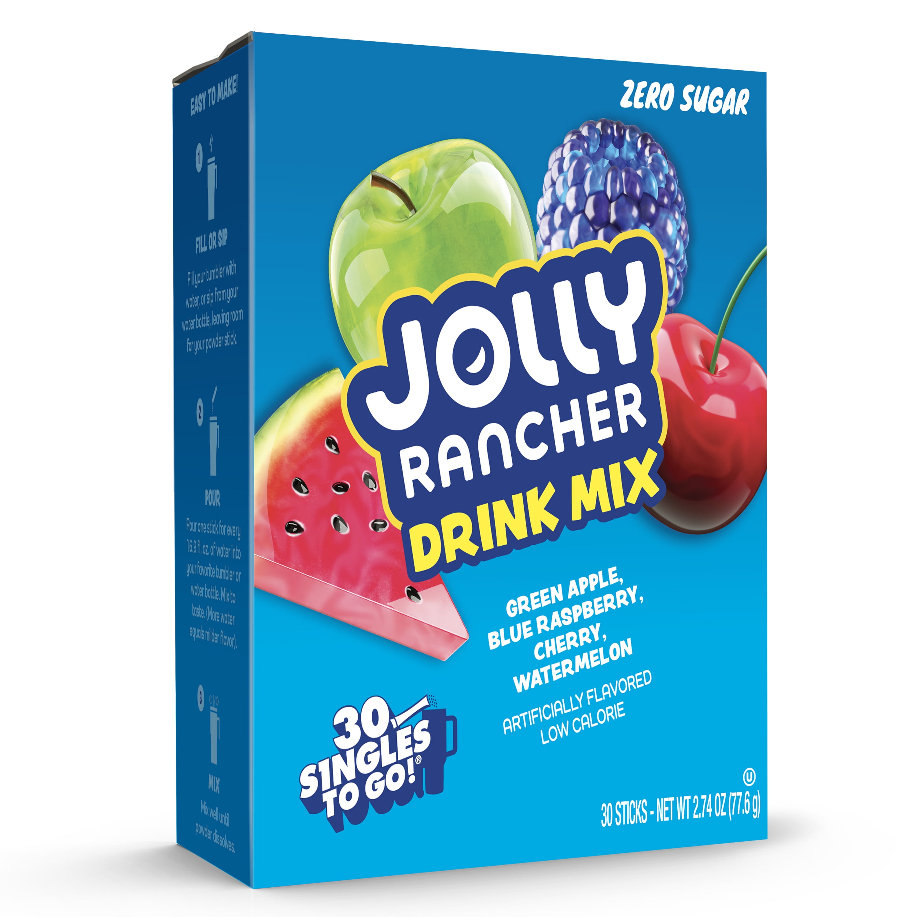 Jolly Rancher 30ct Variety Pack Singles To Go Drink Mix Sticks ...