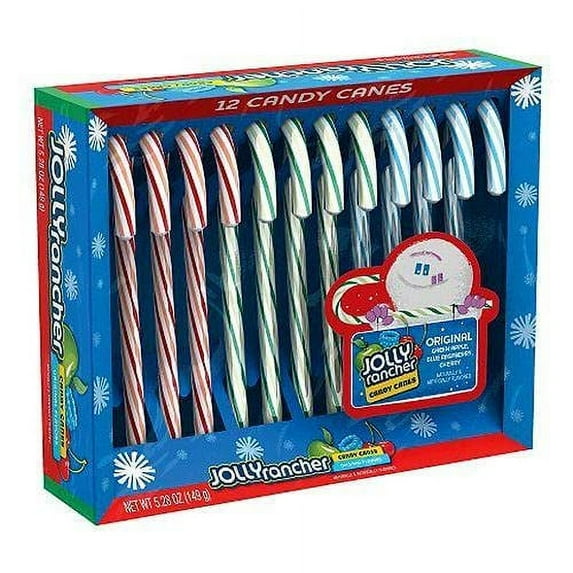 Jolly Rancher Original Flavors Candy Canes 12 ct Box - Walmart.com