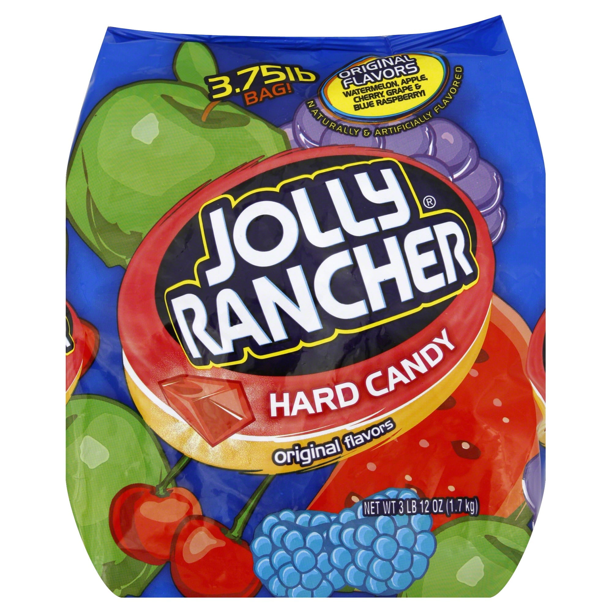 Jolly Rancher Assorted Fruit Flavored Hard Candy Individually Wrapped ...