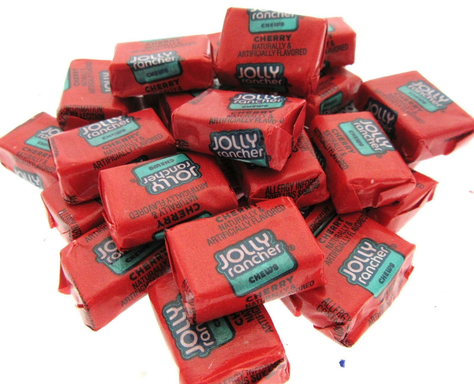 Jolly Rancher Cherry Chewy Candy, Half Pound Bag, Tangy Flavor, 8oz ...