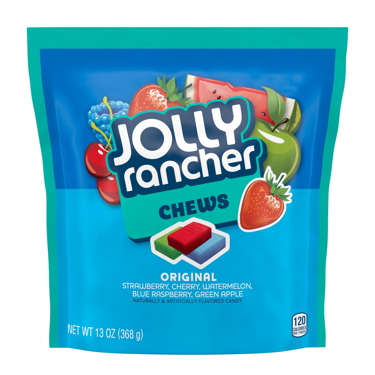 Jolly Rancher Chews Assorted Fruit Flavored Candy, Bag 13 oz - Walmart.com