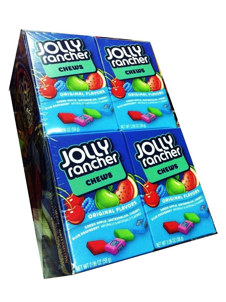 Jolly Rancher Chews in Original Fruit Flavors, 2.06-Ounce Box (Pack of ...
