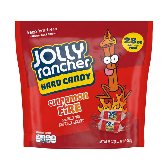 Jolly Rancher, Cinnamon Fire Flavor Hard Candy Stand Up Bag, 28 Oz ...