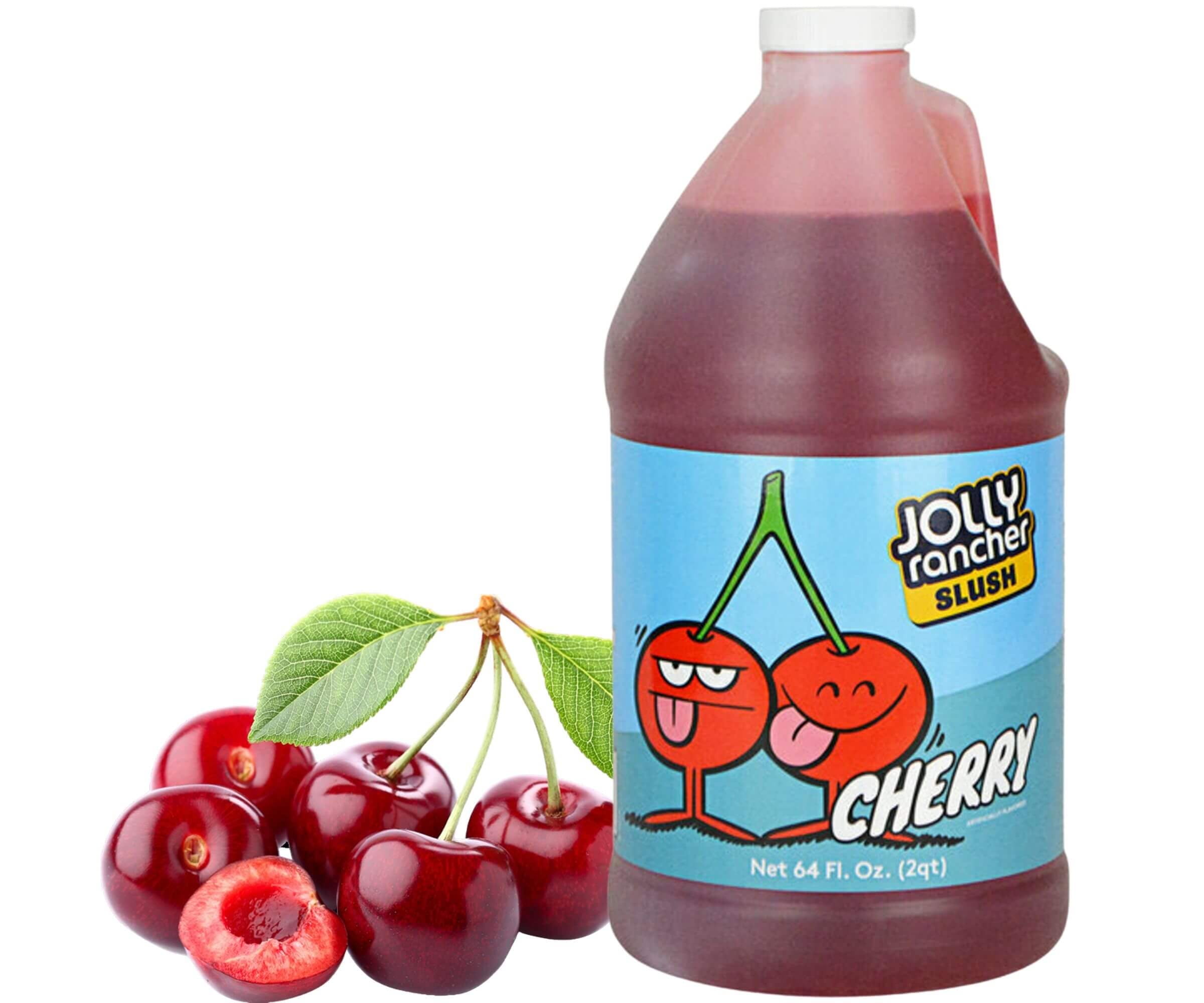 Jolly Rancher Cherry Slushy Syrup 5:1 - Fruit Flavored Drink Mix, 1/2 ...