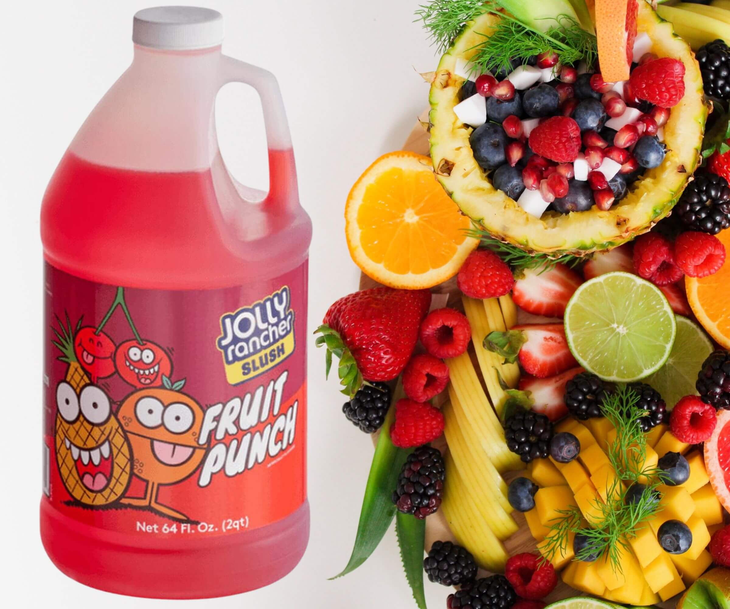 Jolly Rancher Fruit Punch Slushy Syrup 5:1 Concentrate-64 oz - Walmart.com
