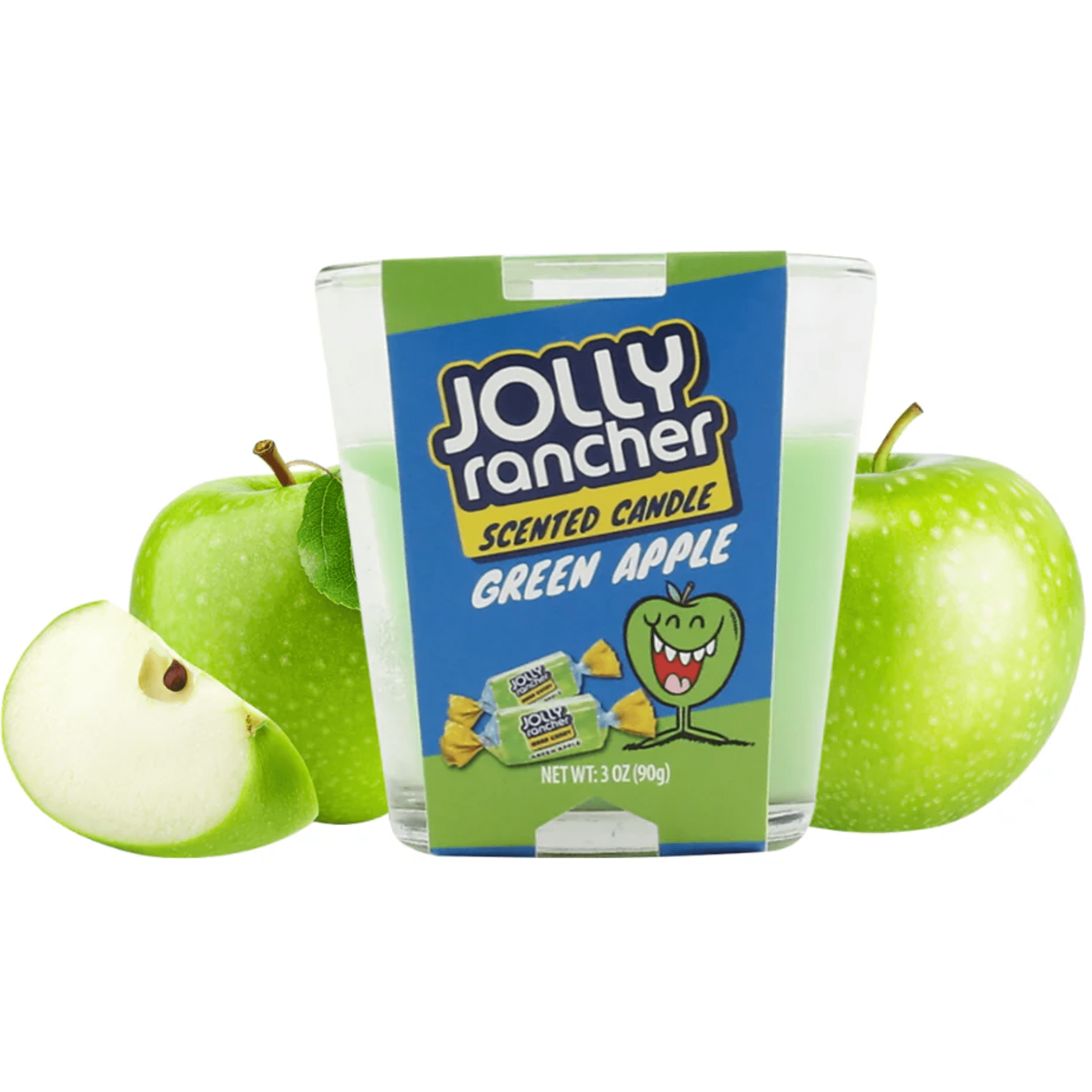 Jolly Rancher Green Apple Scented Large Candle 3 Oz. Delightful , Sweet ...