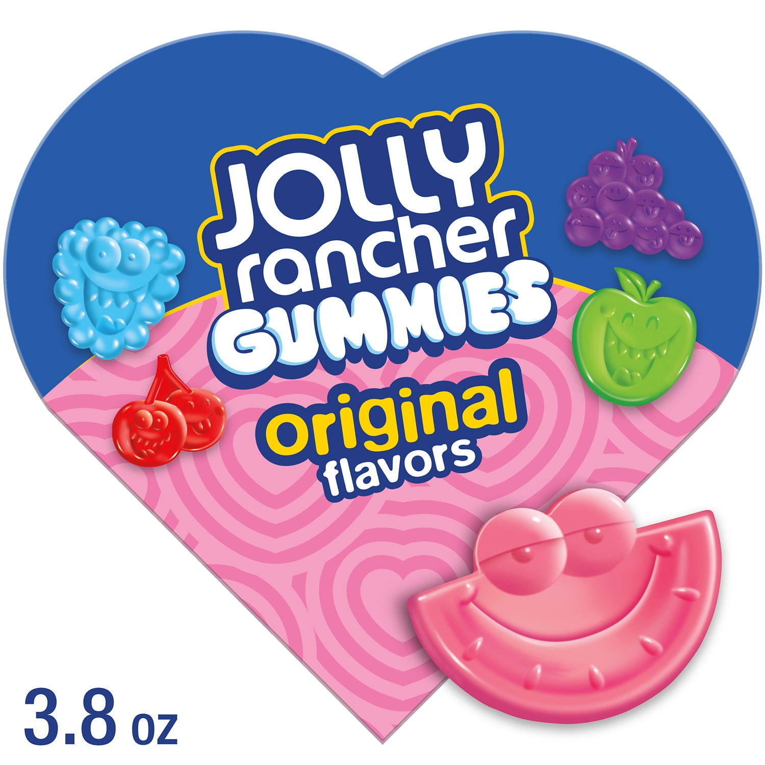 Jolly Rancher Gummies Assorted Fruit Flavored Valentine's Candy, Gift ...