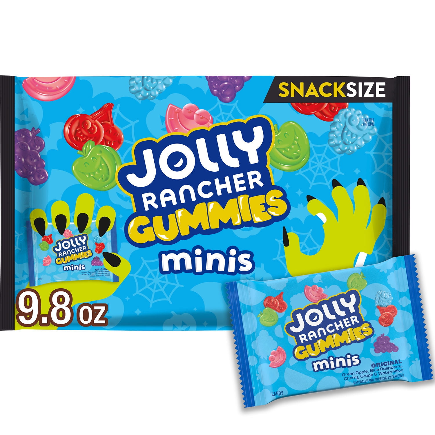 Jolly Rancher Gummies Minis Assorted Fruit Flavored Snack Size ...