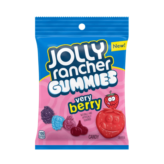 Jolly Rancher Gummies Very Berry 6.5 oz Bag - Pack of 12 - Walmart.com