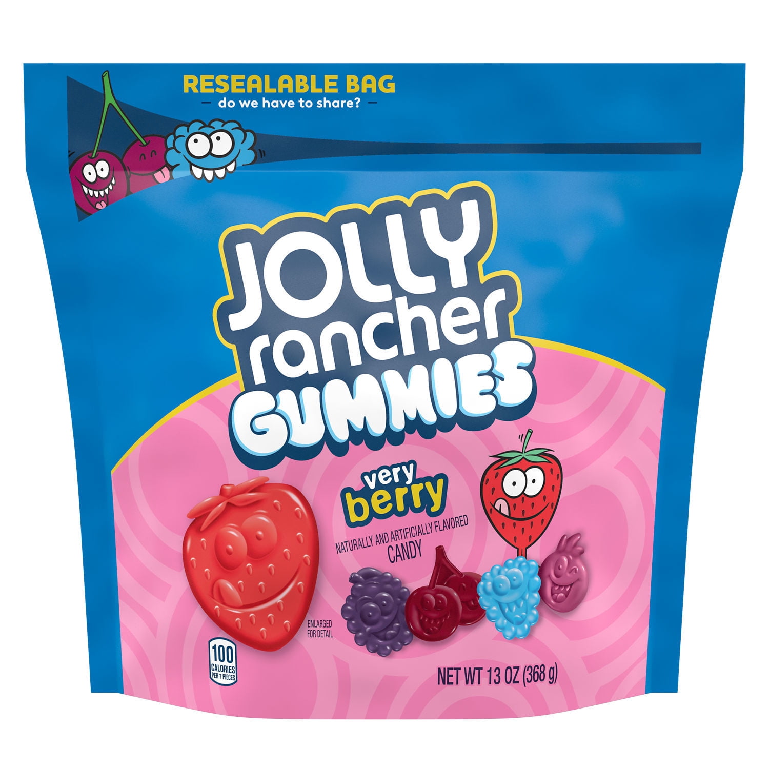 Jolly Rancher Gummies Very Berry Assorted Fruit Flavors Candy ...