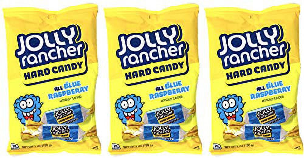Jolly Rancher Hard Candy All Blue Raspberry 7 Ounce Bags Individually ...