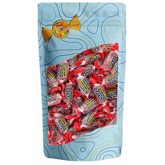 One Flavor Candy, Jolly Rancher Hard Candy Bulk in Bag, Strawberry ...