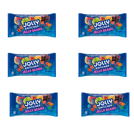 Jolly Rancher Jelly Beans, 14-Ounce Bag Pack of 6, Original Fruit ...