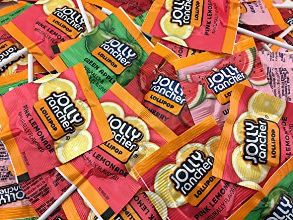 Jolly Rancher Lollipops, Original Flavors Mix, Flat Shape (Pack of 2 ...