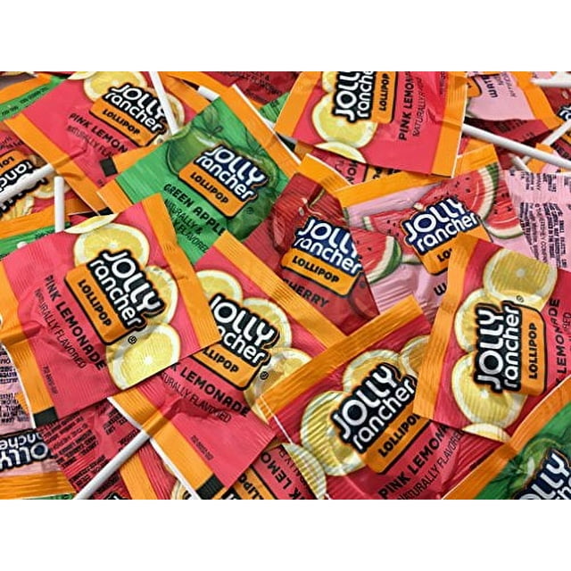 Jolly Rancher Lollipops, Original Flavors Mix, Flat Shape (Pack of 2 ...