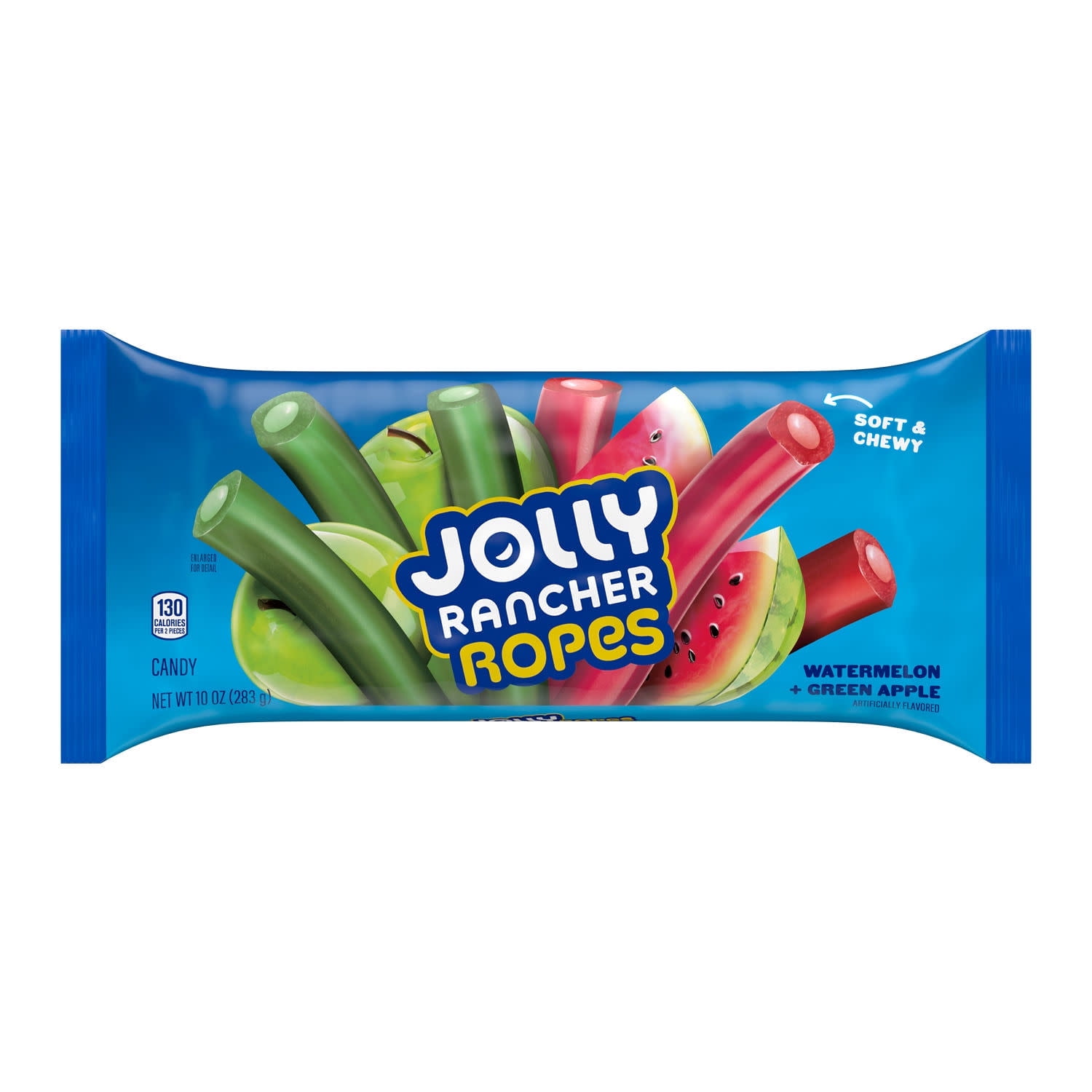 Jolly Rancher Ropes Watermelon and Green Apple Flavored Candy, 10 oz ...