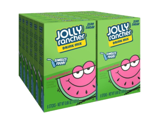 Jolly Rancher Singles To Go Powdered Drink Mix, Watermelon, 12 Boxes ...