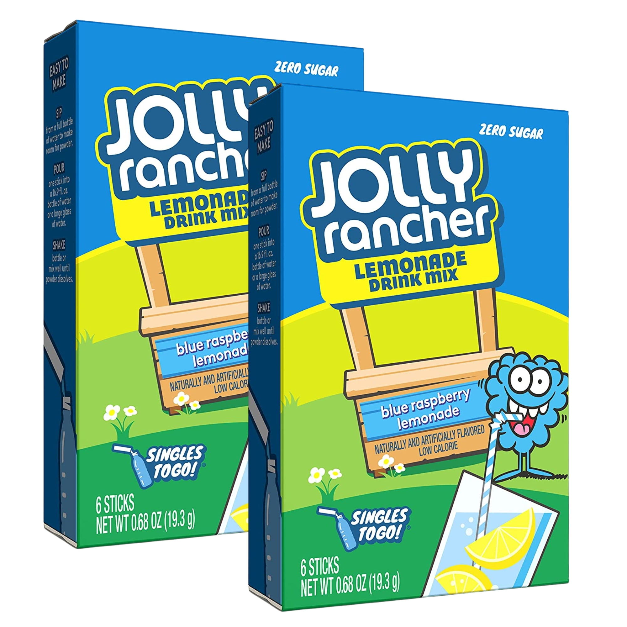 Jolly Rancher Singles-To-Go Powder Drink Mix Zero Sugar Low-Calorie ...