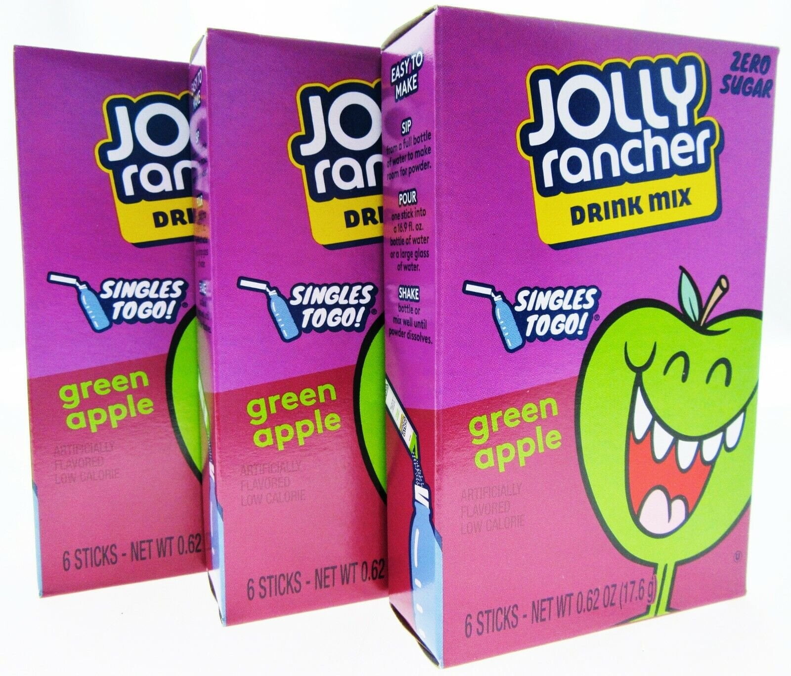 Jolly Rancher Green Apple Water Drink Mix - Convenient Pack of 3 ...