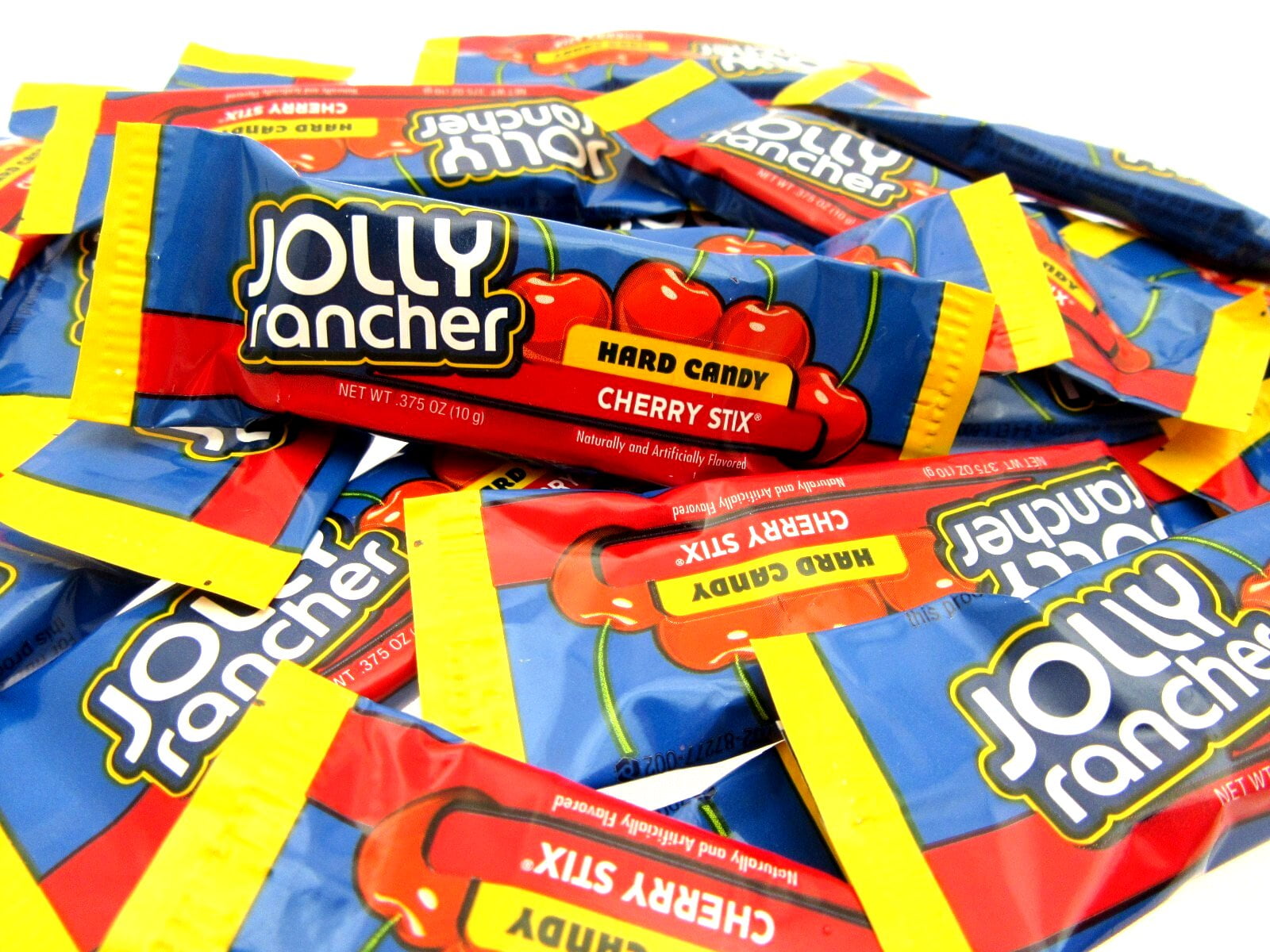 Jolly Rancher Stix Cherry Sticks Hard Candy 8oz Half Pound - Walmart.com