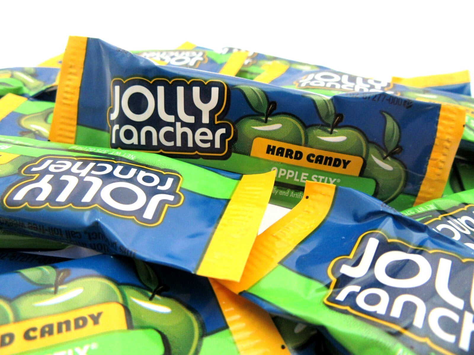 Jolly Rancher Stix Green Apple Sticks Hard Candy 8oz Half Pound ...