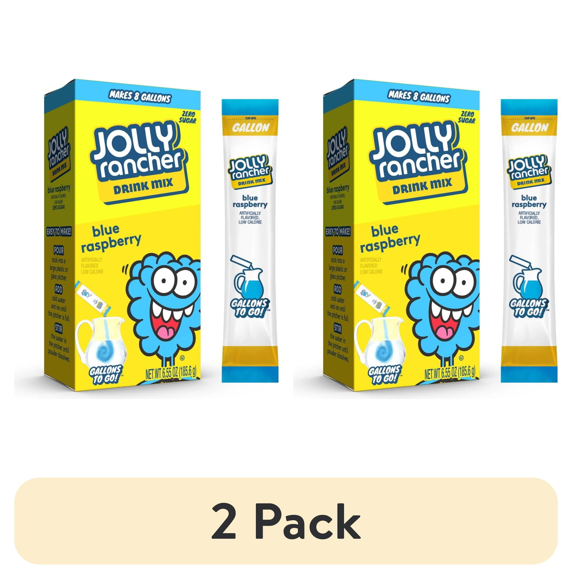 (2 pack) Jolly Rancher Sugar Free Blue Raspberry Powdered Drink Mix, 0. ...