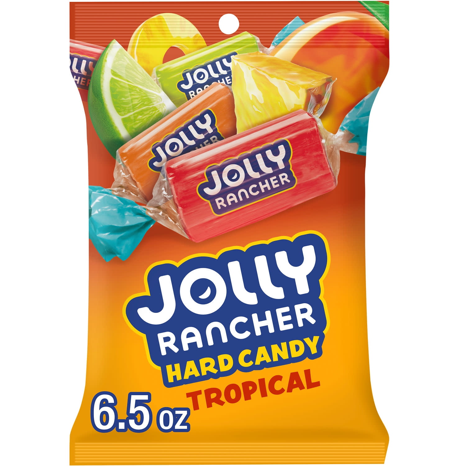 Jolly Rancher Tropical Fruit Flavored Hard Candy, Individual Package, 6 ...