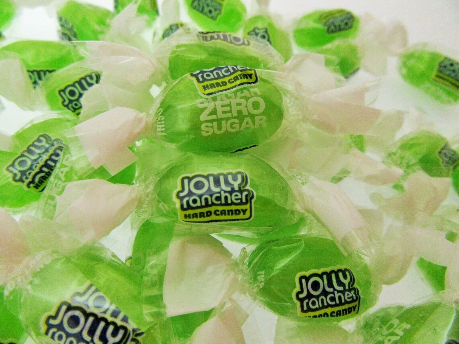 Jolly Rancher ZERO SUGAR FREE Green Apple 8oz Candy Candies Half Pound ...