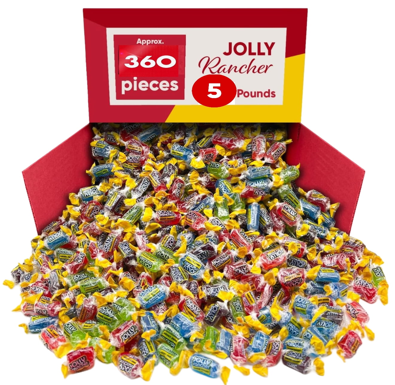 Jolly Ranchers Hard Candy Assortment - All 5 Original Flavors Cherry ...