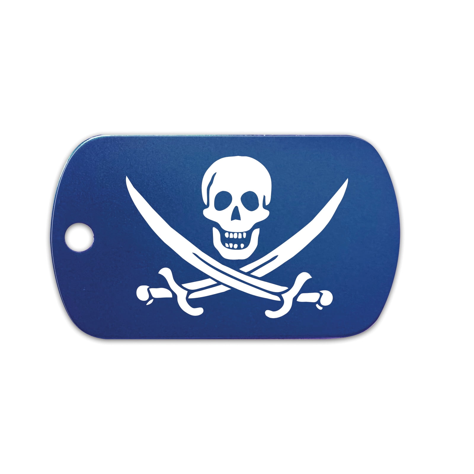 Jolly Roger Calico Jack Rackham Pirate GI Dog Tag Aluminum Keychain ...
