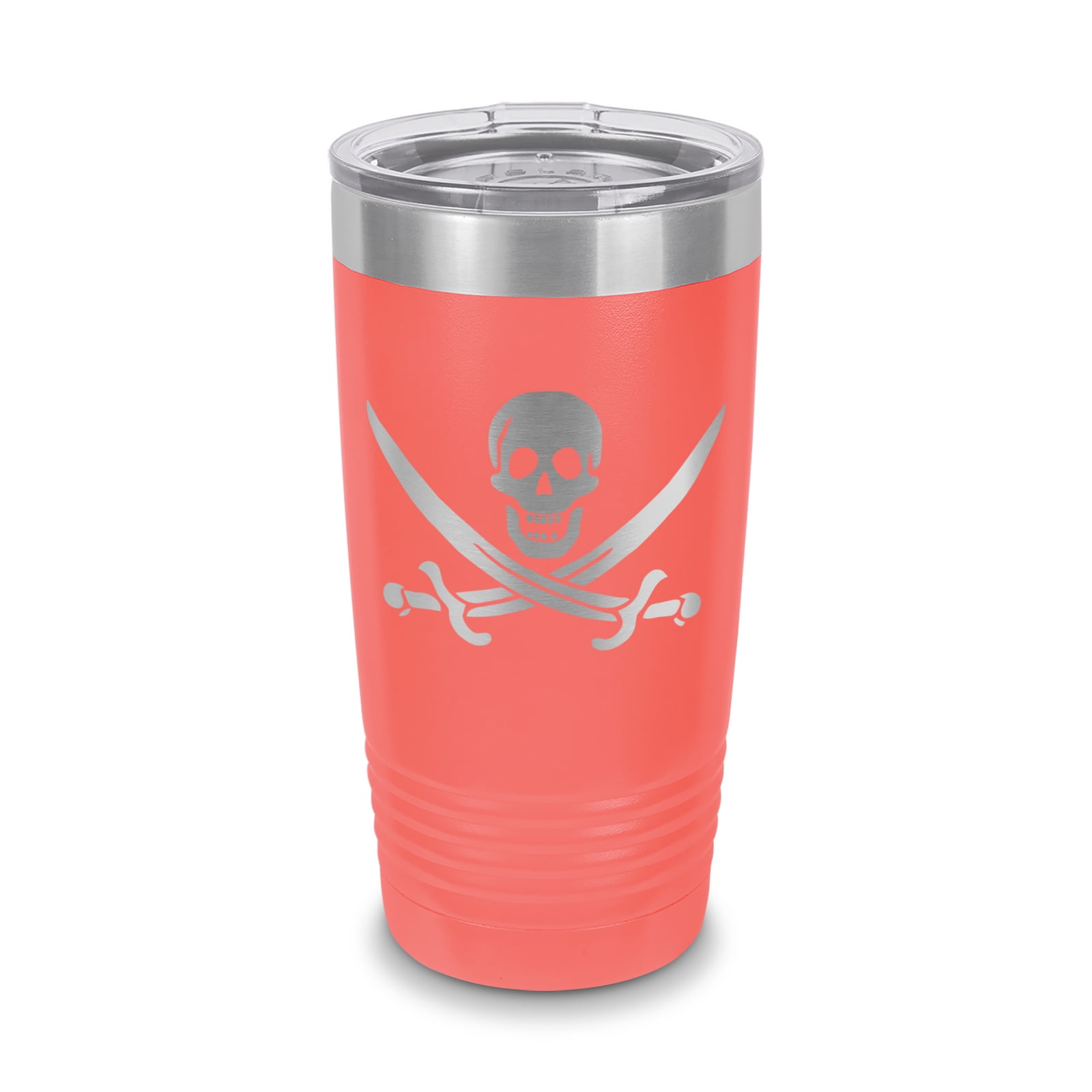 Jolly Roger Calico Jack Rackham Pirate Tumbler 20 oz - Laser Engraved w ...