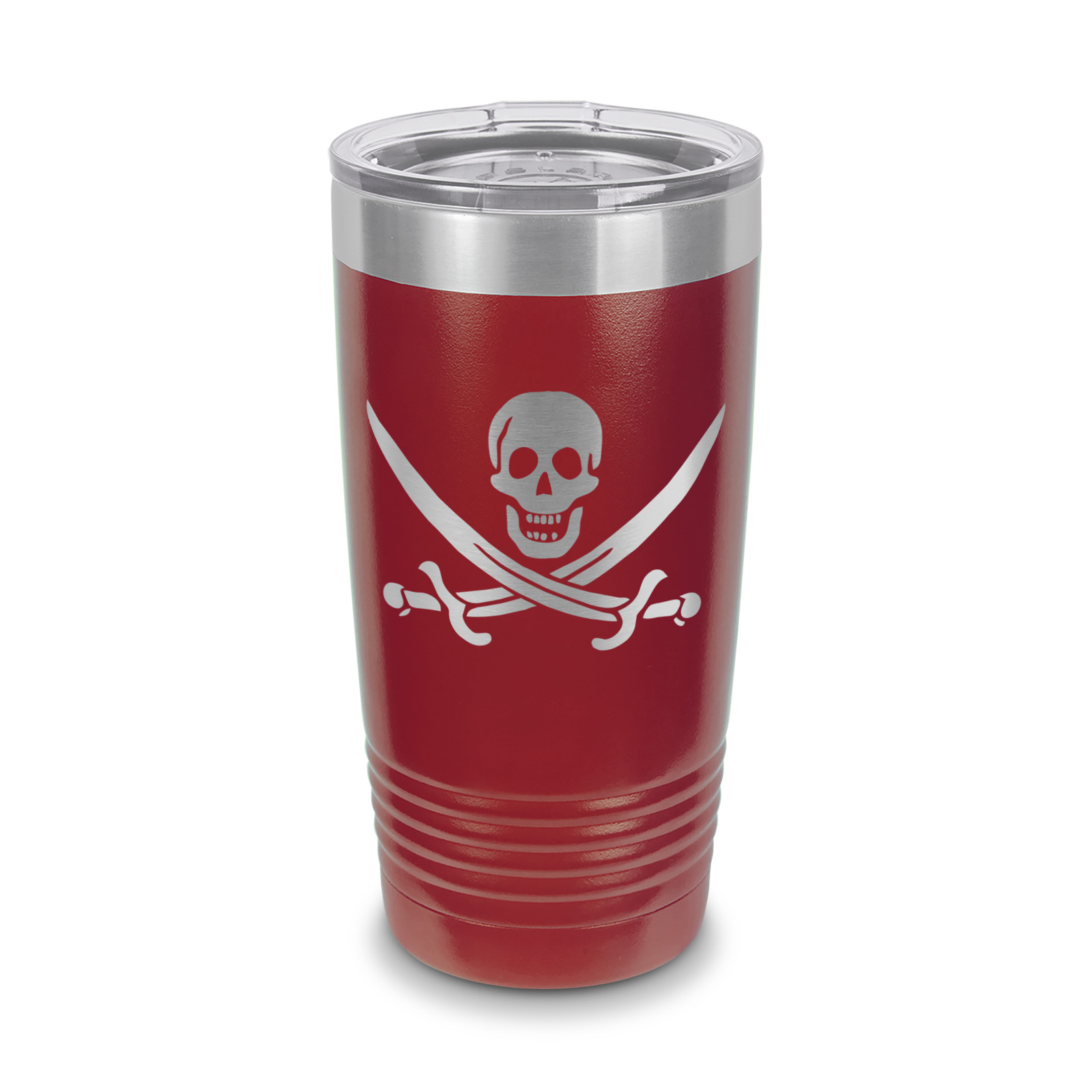 Jolly Roger Calico Jack Rackham Pirate Tumbler 20 oz - Laser Engraved w ...