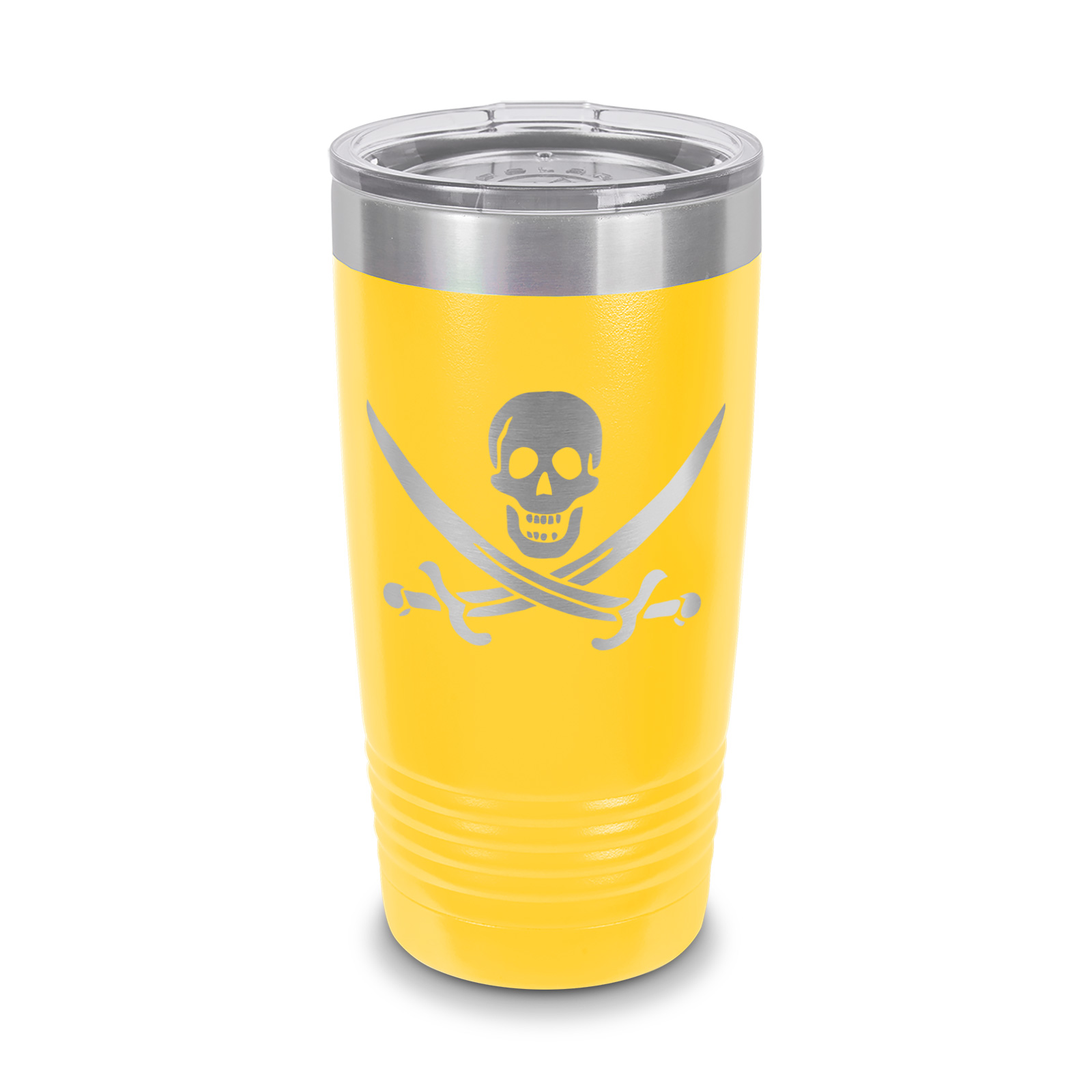 Jolly Roger Calico Jack Rackham Pirate Tumbler 20 oz - Laser Engraved w ...