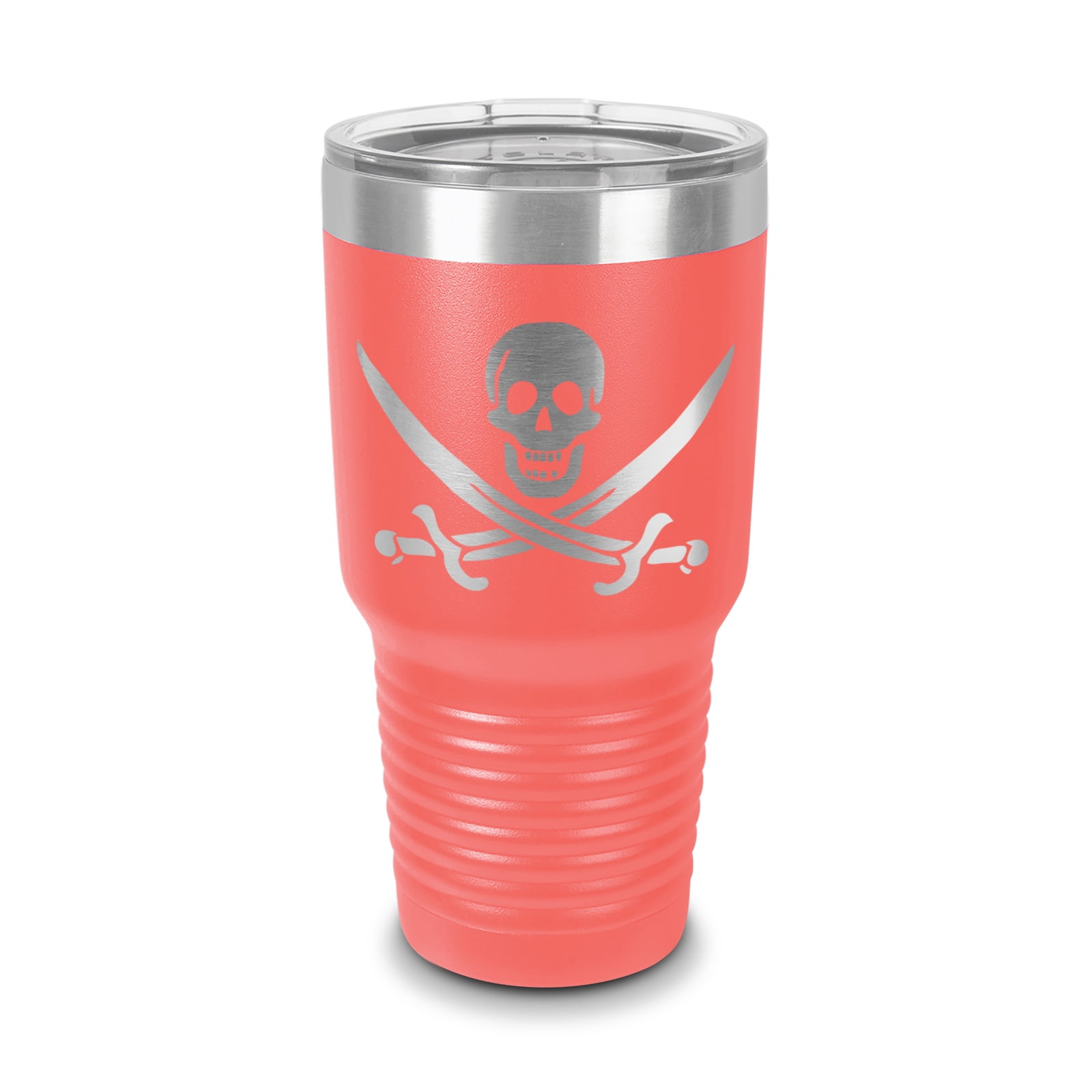 Jolly Roger Calico Jack Rackham Pirate Tumbler 30 oz - Laser Engraved w ...