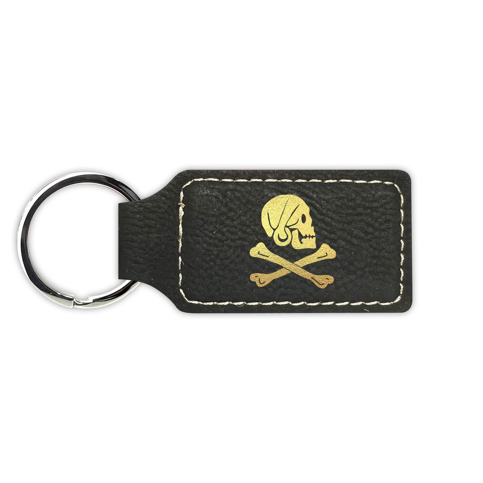Jolly Roger Henry Every Pirate Keychain Leatherette Rectangle - Laser ...