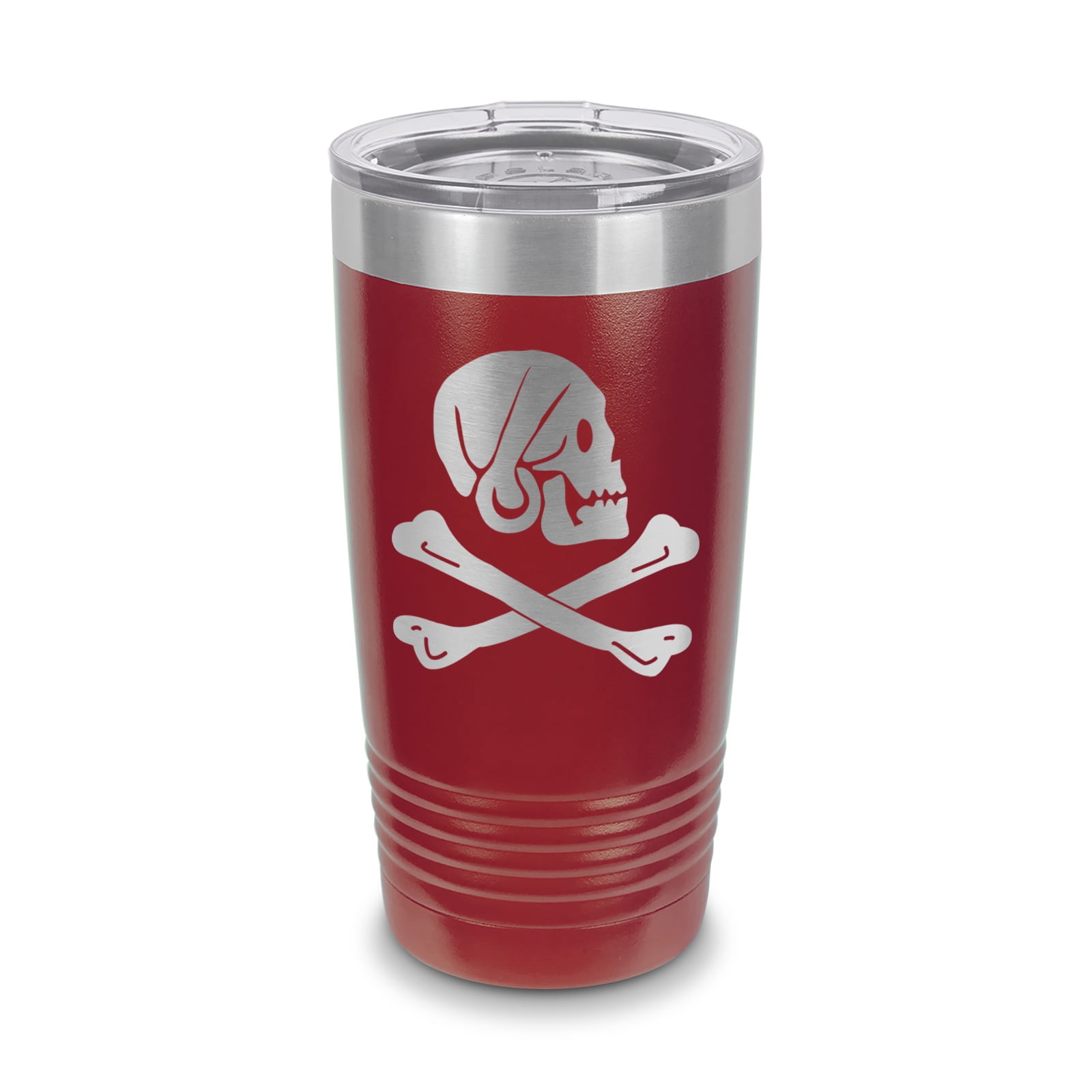 Jolly Roger Henry Every Pirate Tumbler 20 oz - Laser Engraved w/ Clear ...