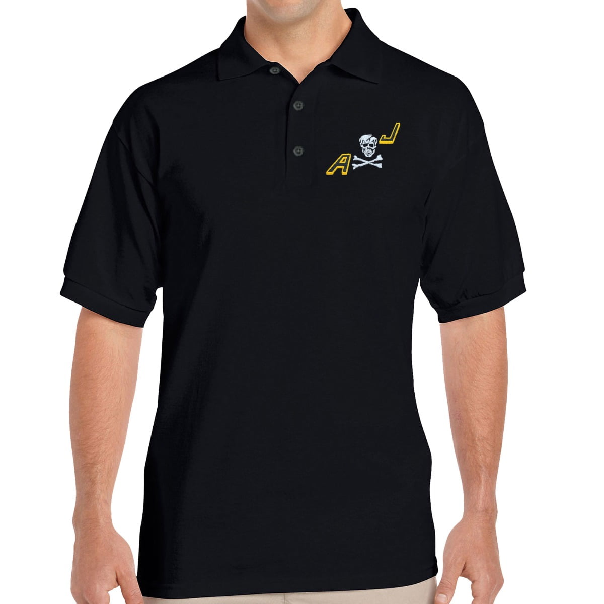 Jolly Rogers Embroidered Chest Logo Polo-Large - Walmart.com