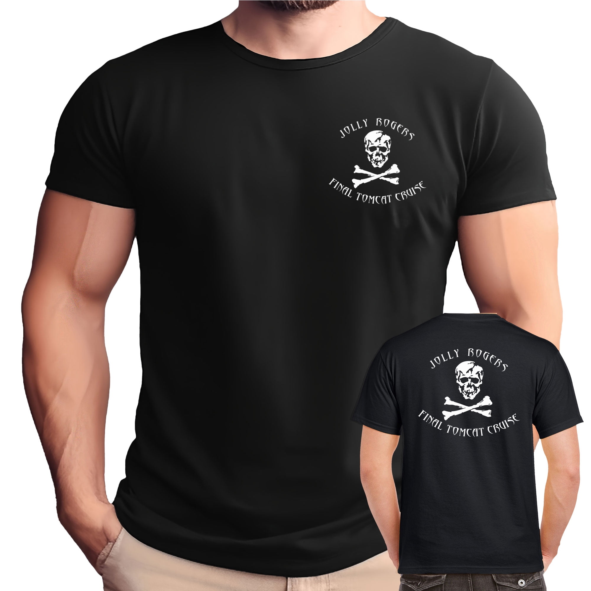 Jolly Rogers Final Tomcat Cruise Black Double Sided Shirt-4XL - Walmart.com