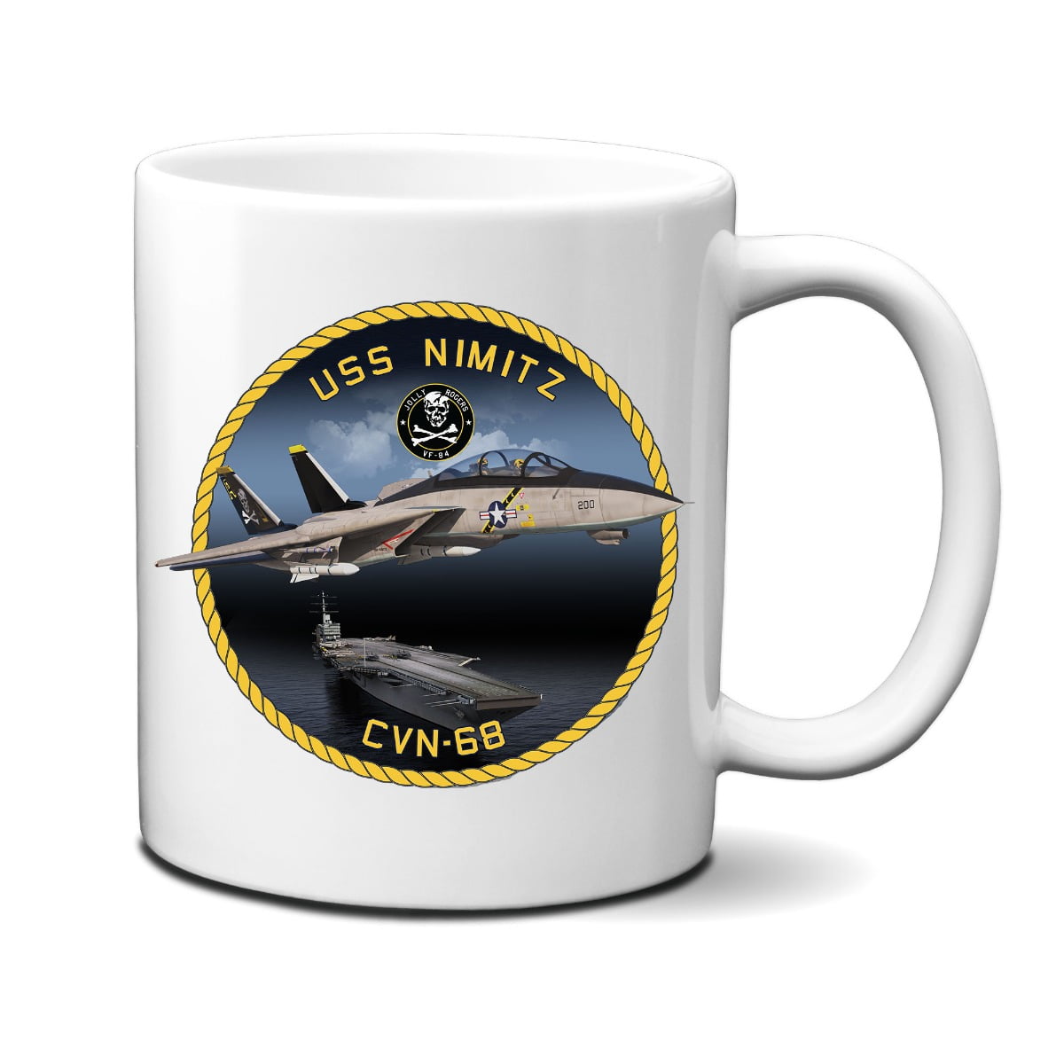Jolly Rogers USS Nimitz CVN-68 11 Oz Ceramic Mug - Walmart.com
