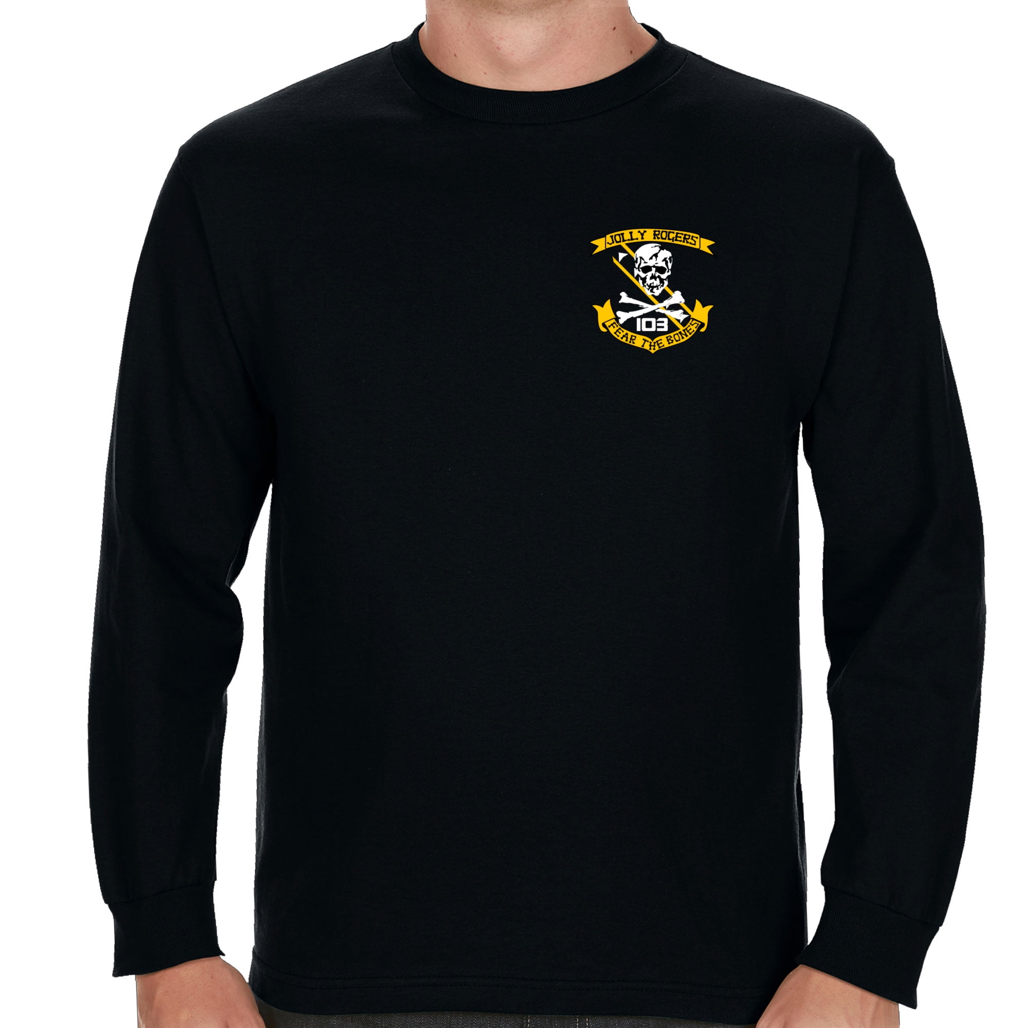 Jolly Rogers VF-103 Double Sided Long Sleeve Fear The Bones Design ...